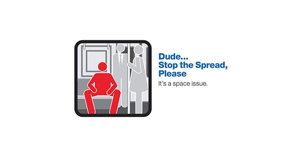 Manspreading Subway - MTA Courtesy Campaign
