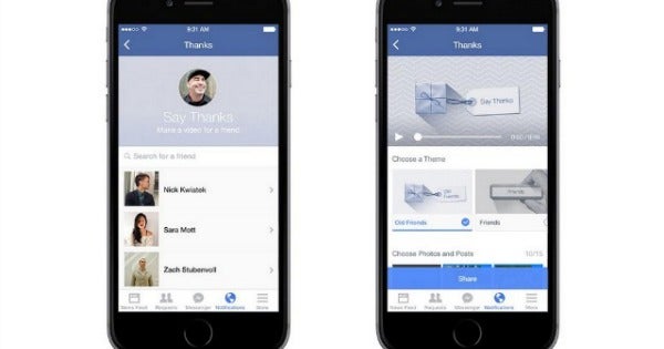 Facebook Say Thanks Video Feature Thanksgiving 2014