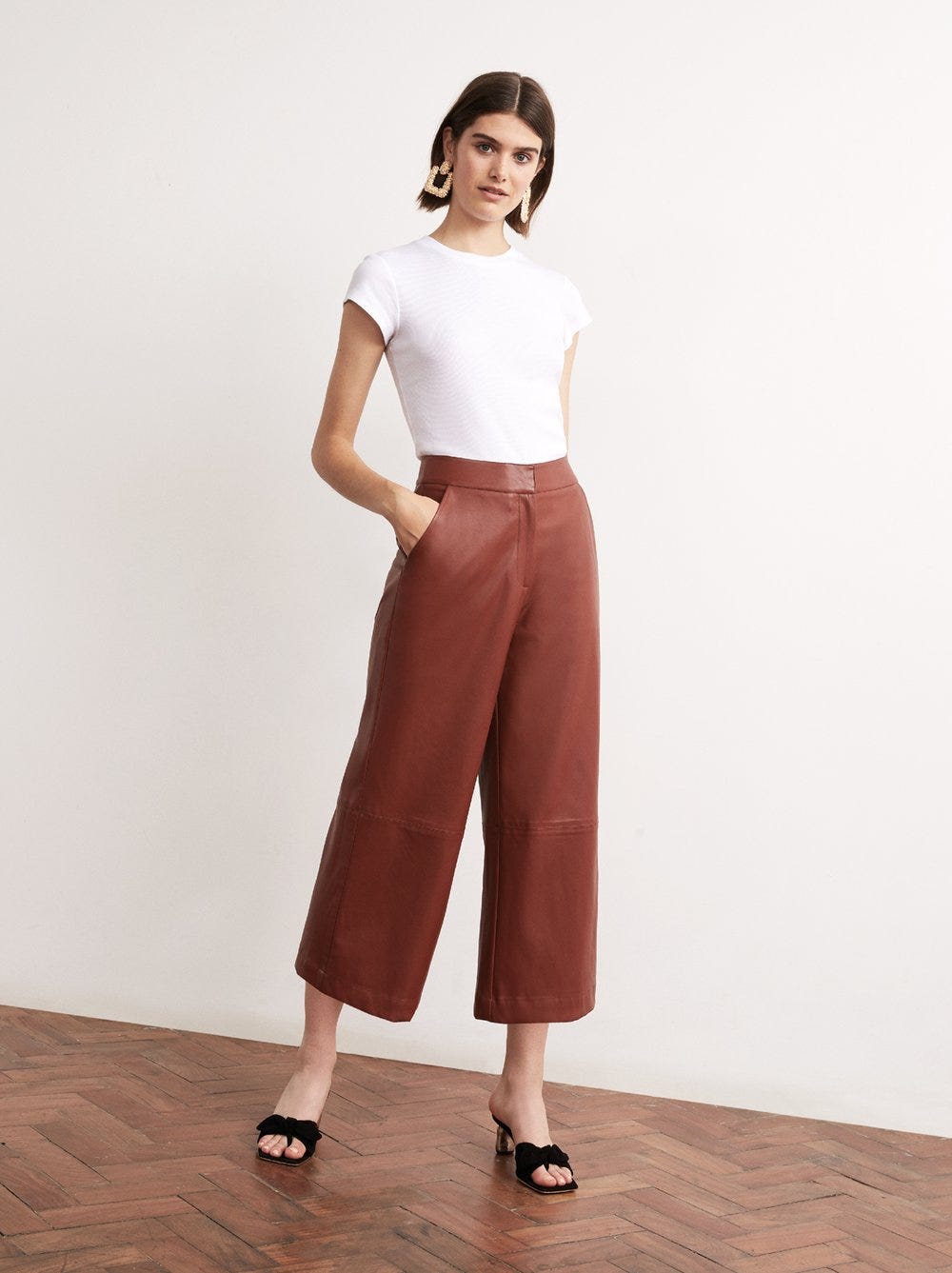 Kitri + Remi Vegan Leather Trousers