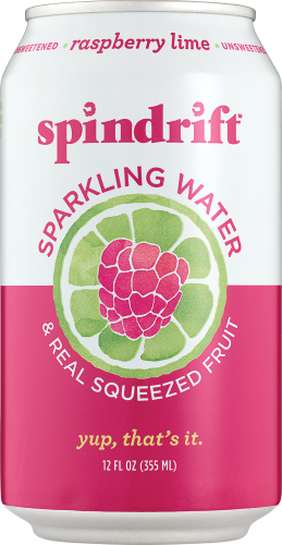 Spindrift + Raspberry Lime Sparkling Water, 12 Fl. Oz. Cans (Pack of 24)