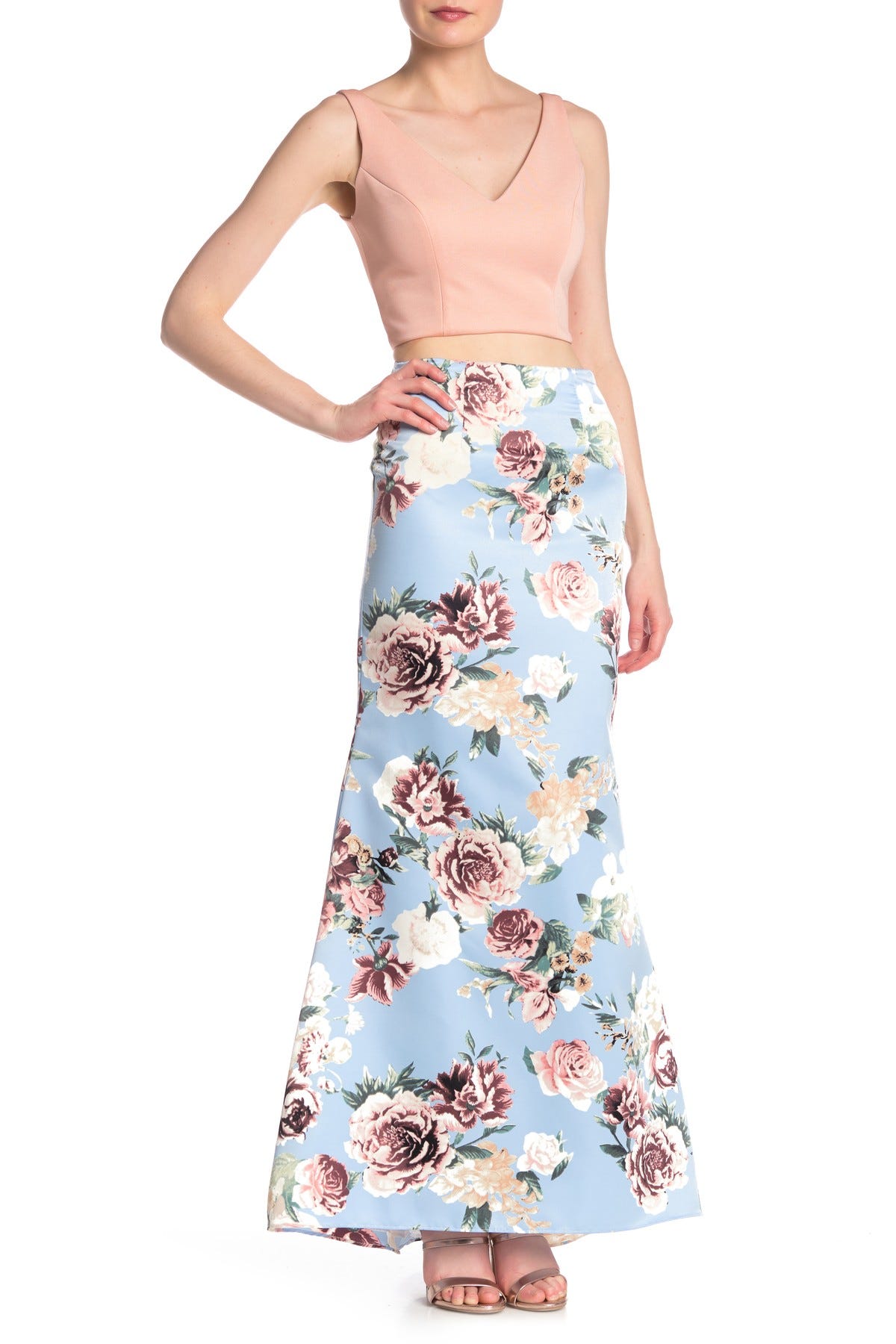 Jump + Woven 2-Piece Skirt & Top Set