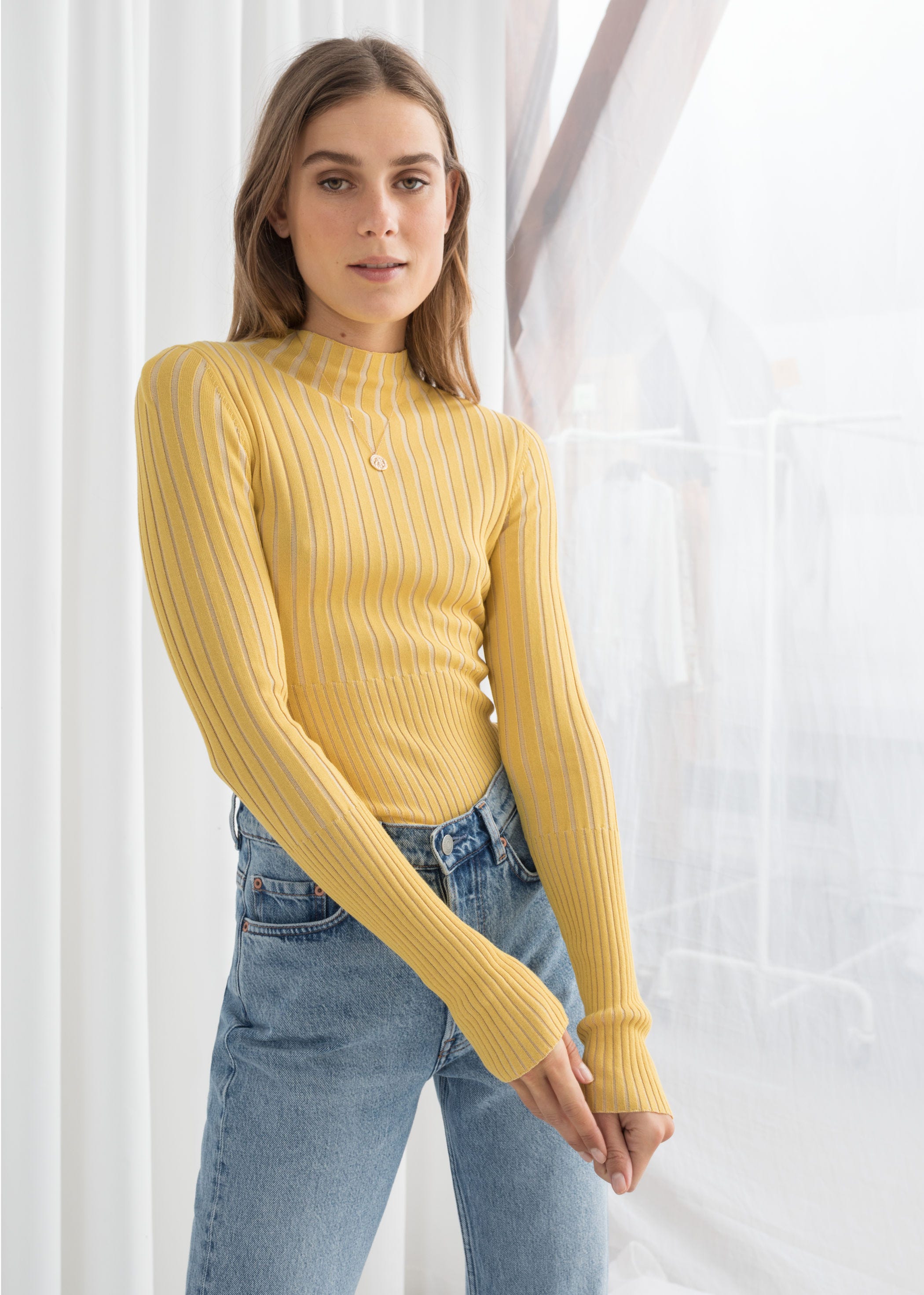  Other Stories Fitted Ribbed Turtleneck