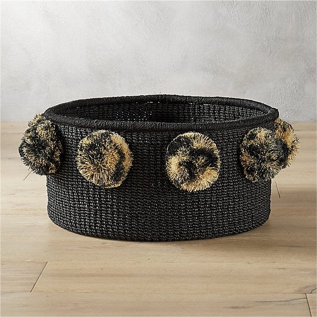 CB2 + Button Pom Pon Basket