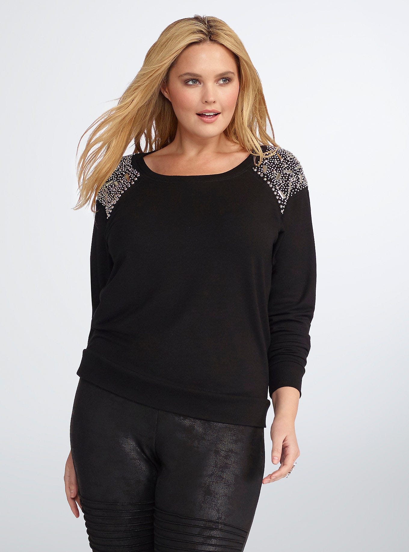 Rebel Wilson For Torrid + Rebel Wilson For Torrid Embellished Sweater