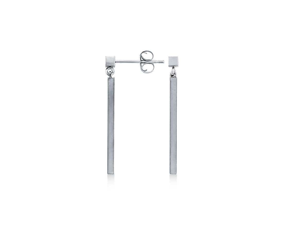 Blue Nile + Bar Drop Earrings