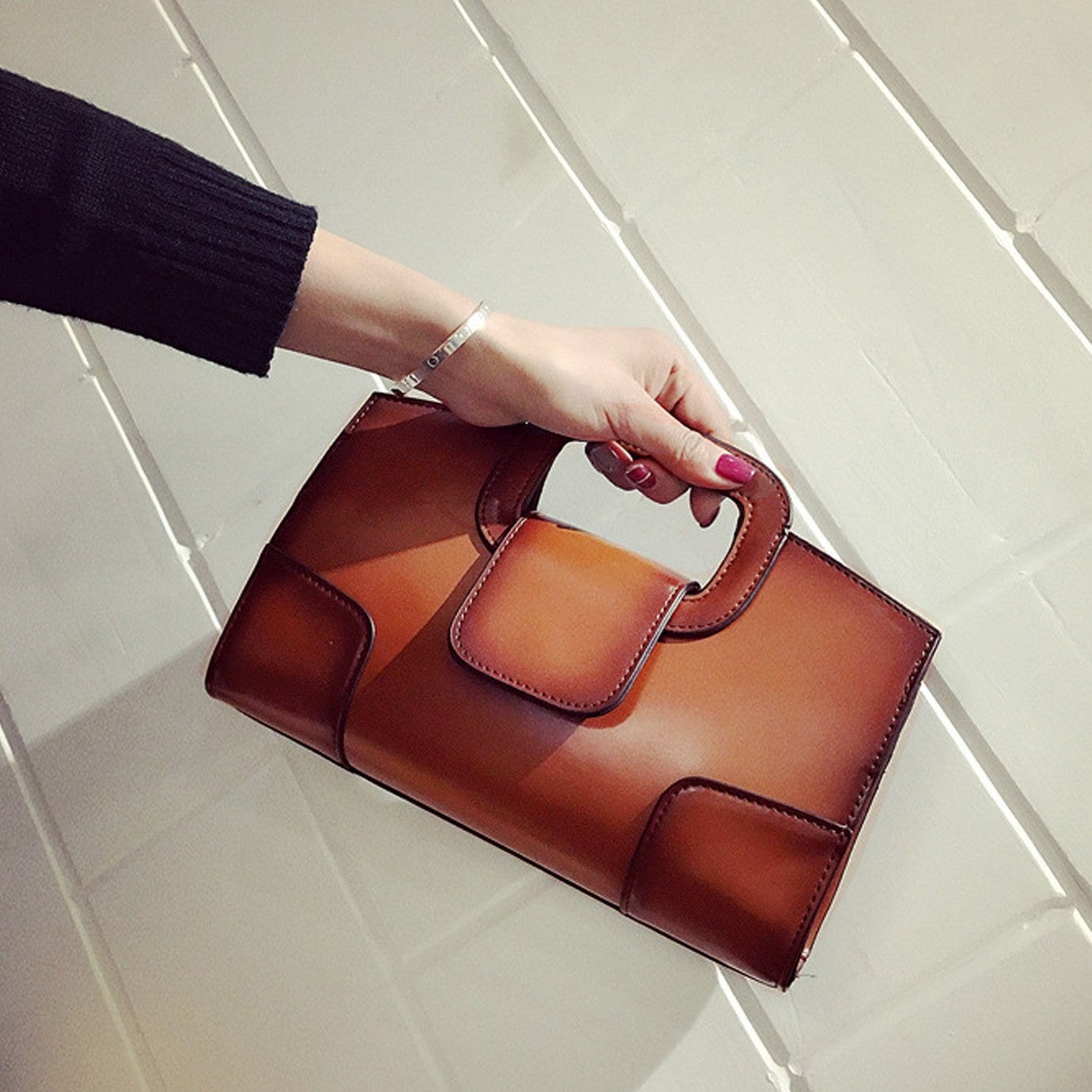 Buddy Supplies + Faux Leather Clutch