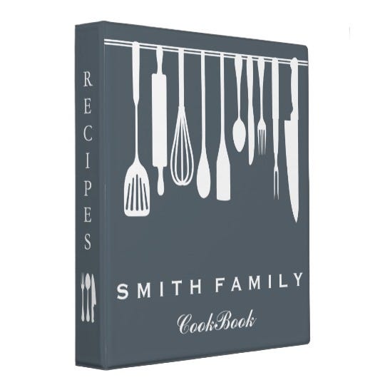 Zazzle + Personalized Family Recipe Cookbook