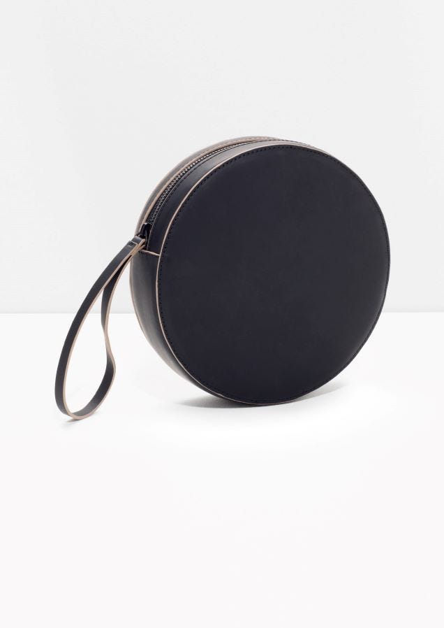 & Other Stories + Round Leather Clutch