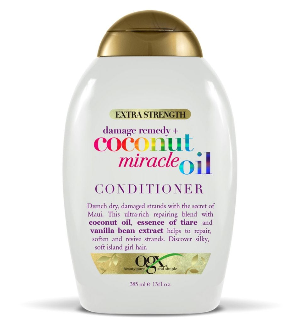 OGX + Extra Strength Damage Remedy + Coconut Miracle Oil Conditioner