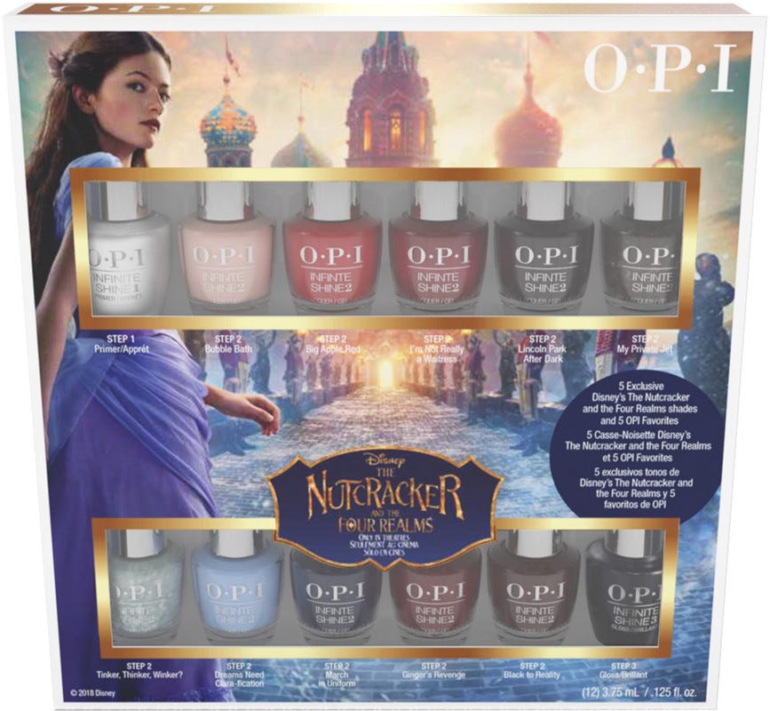 OPI + Nutcracker Infinite Shine Mini 12-Pack