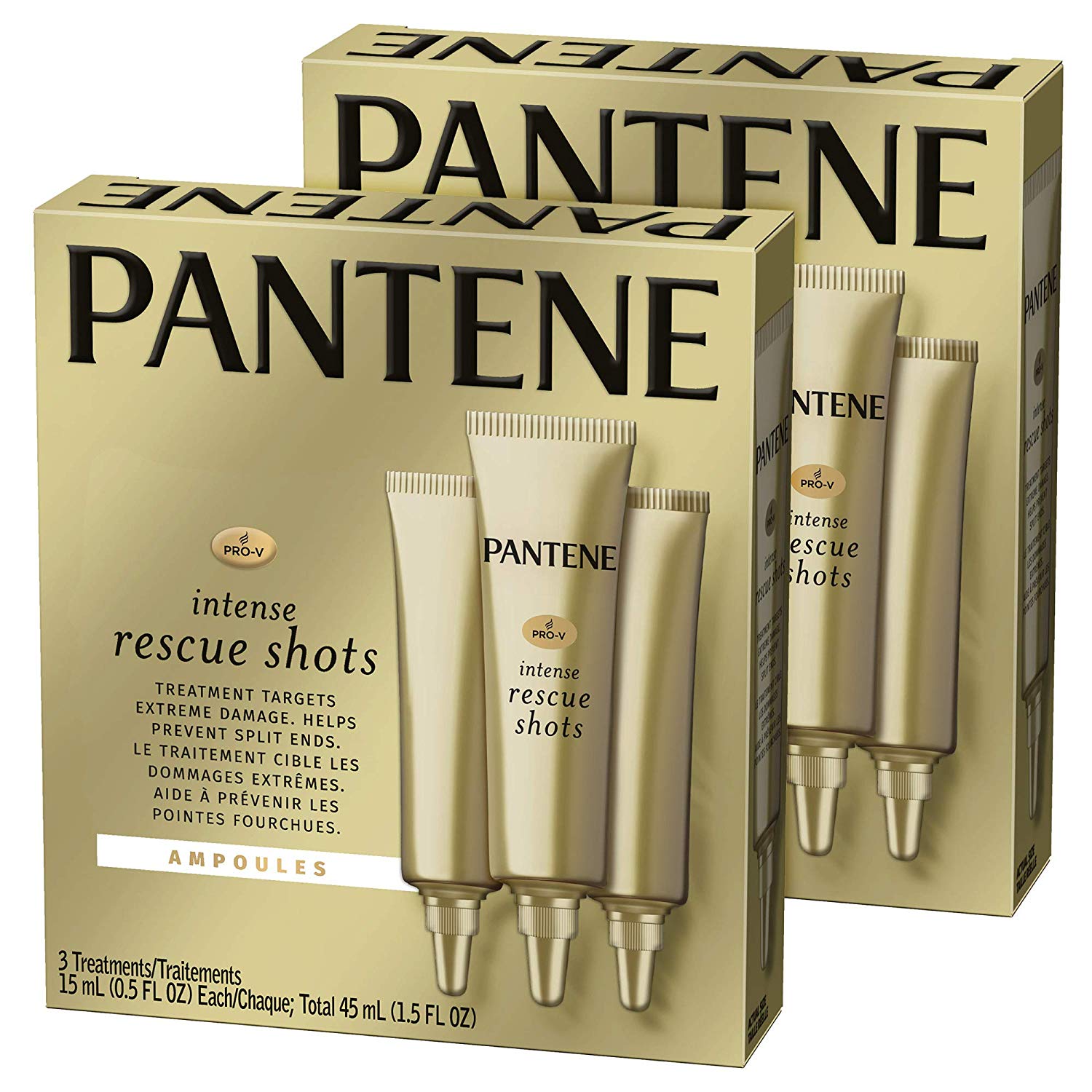 Pantene + Rescue Shots Hair Ampoules Treatment, Intensive Repair of ...