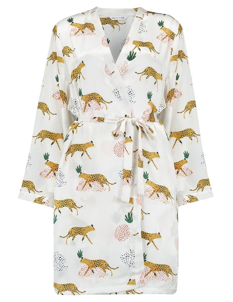 Mimi Holliday + Jaguar Silk Dressing Gown
