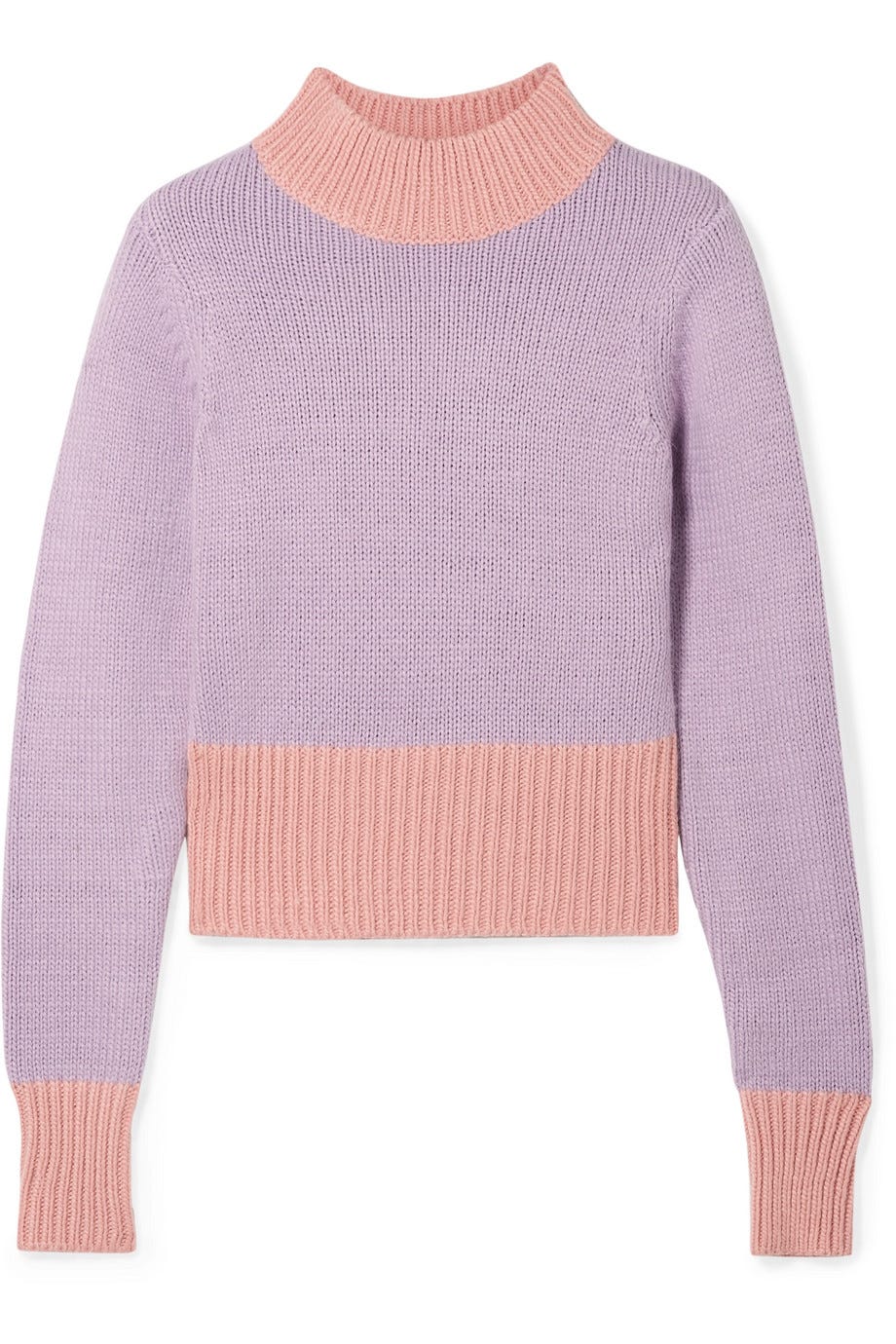 Staud + Two-Tone Knitted Sweater