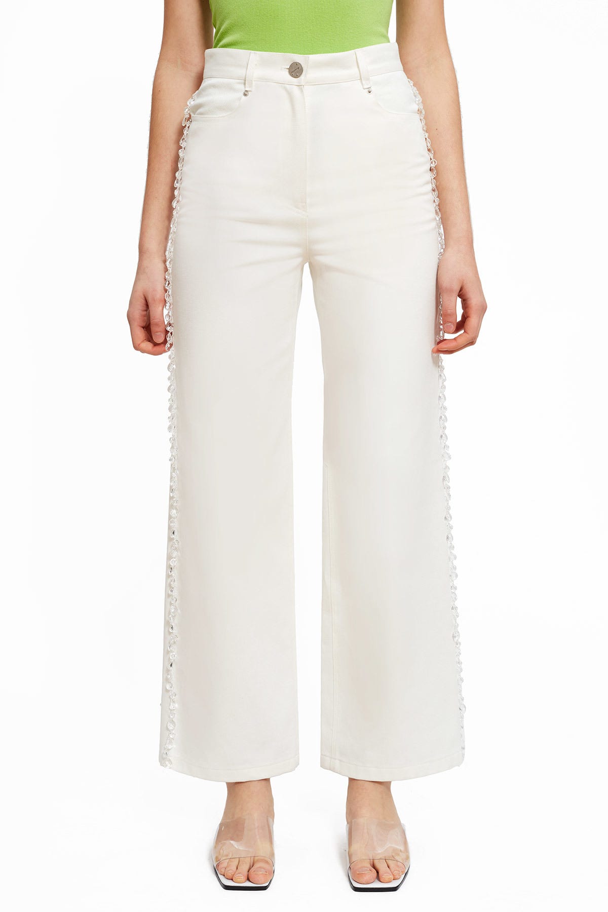 Fleamadonna + Beads Trimming Pants