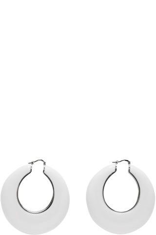 Loewe + White Loop Earrings