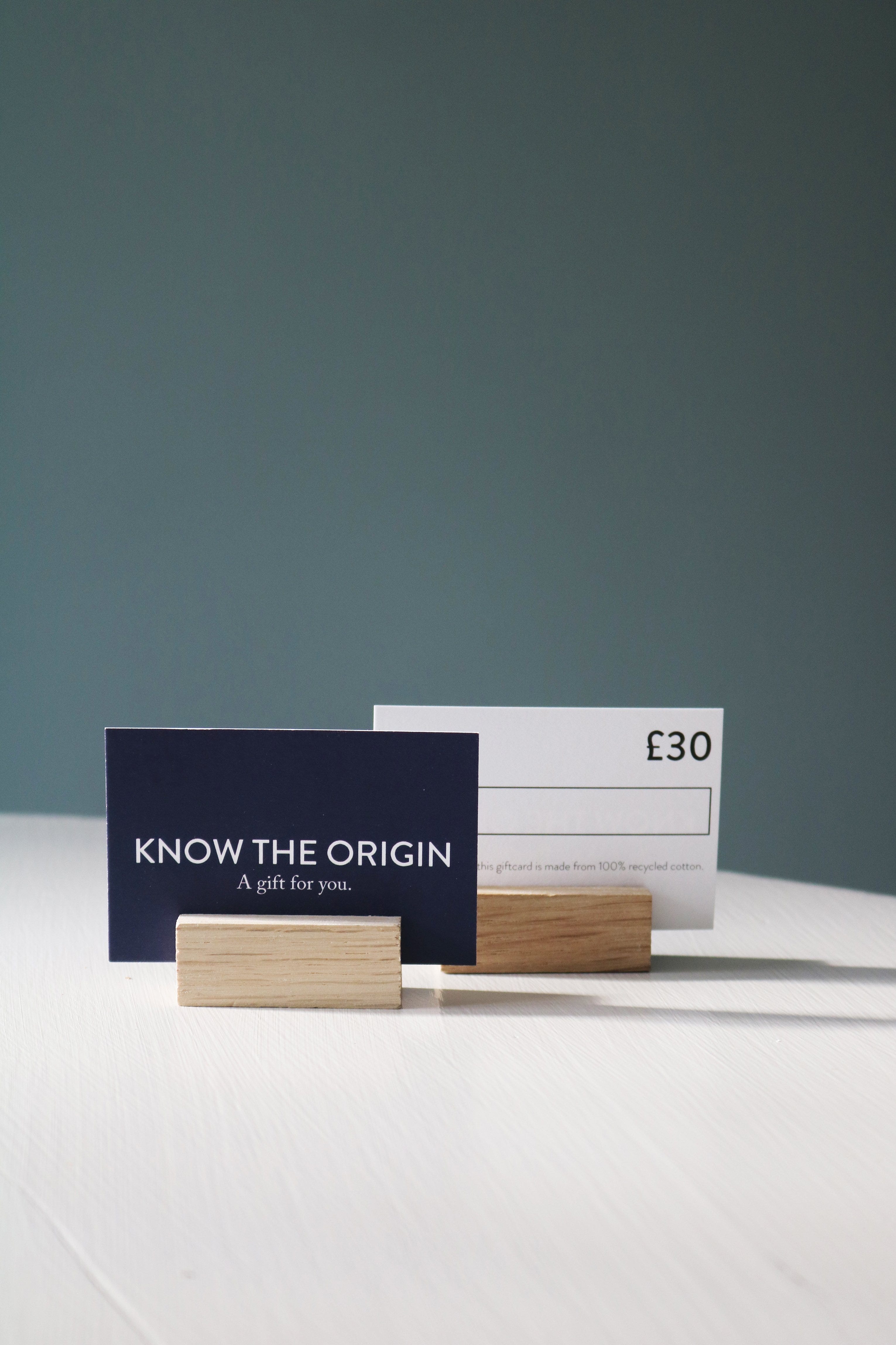 Know The Origin + Gift Card
