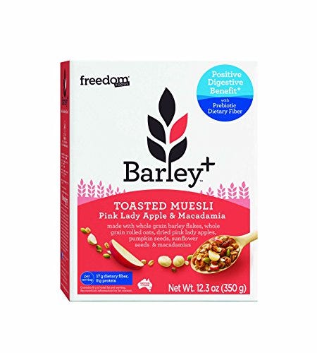 Freedom Foods + Barley+ Toasted Muesli Cereal (Pink Lady Apple ...