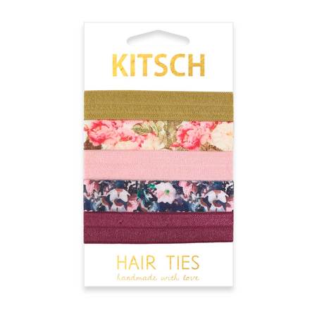 Kitsch + Floral 5pc Hair Tie Set
