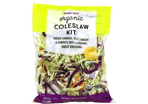 Trader Joe’s + Organic Cole Slaw Kit