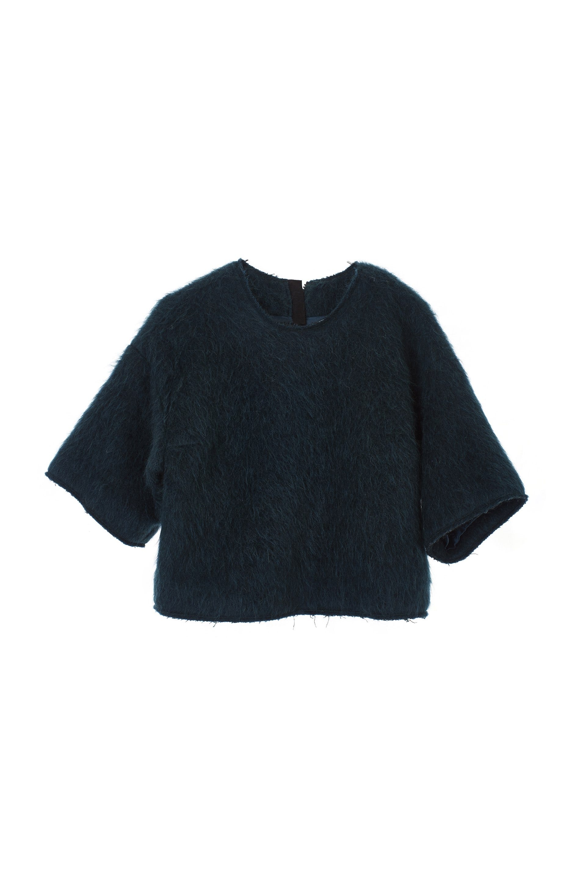 MO&Co. + Cropped Half-Sleeved Sweater