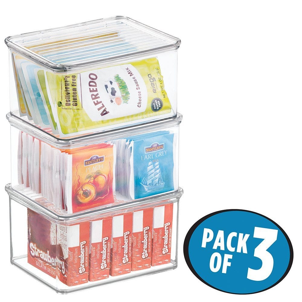 mDesign + Storage Container Box With Lid