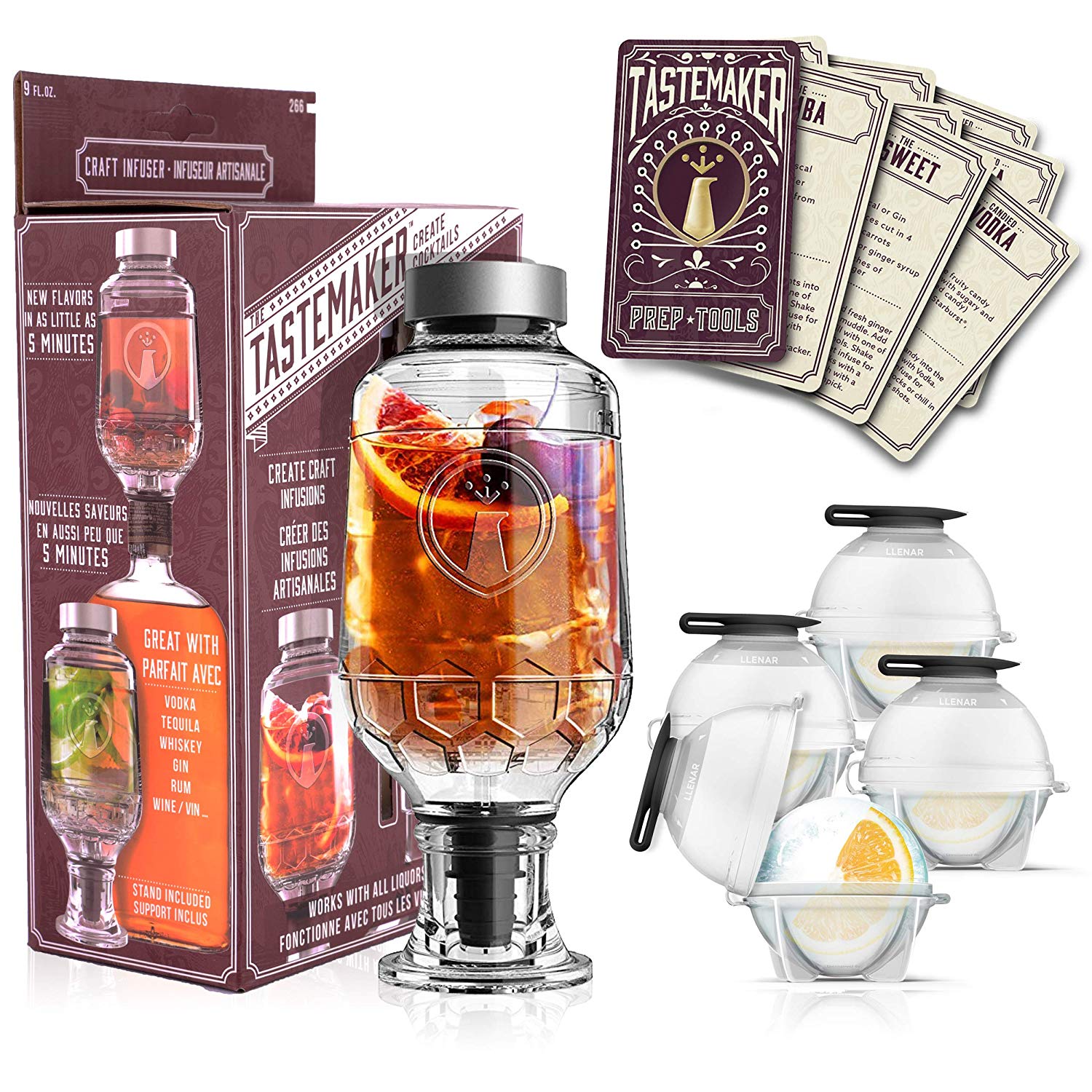Tastemaker + Complete Cocktail Shaker Infuser Set