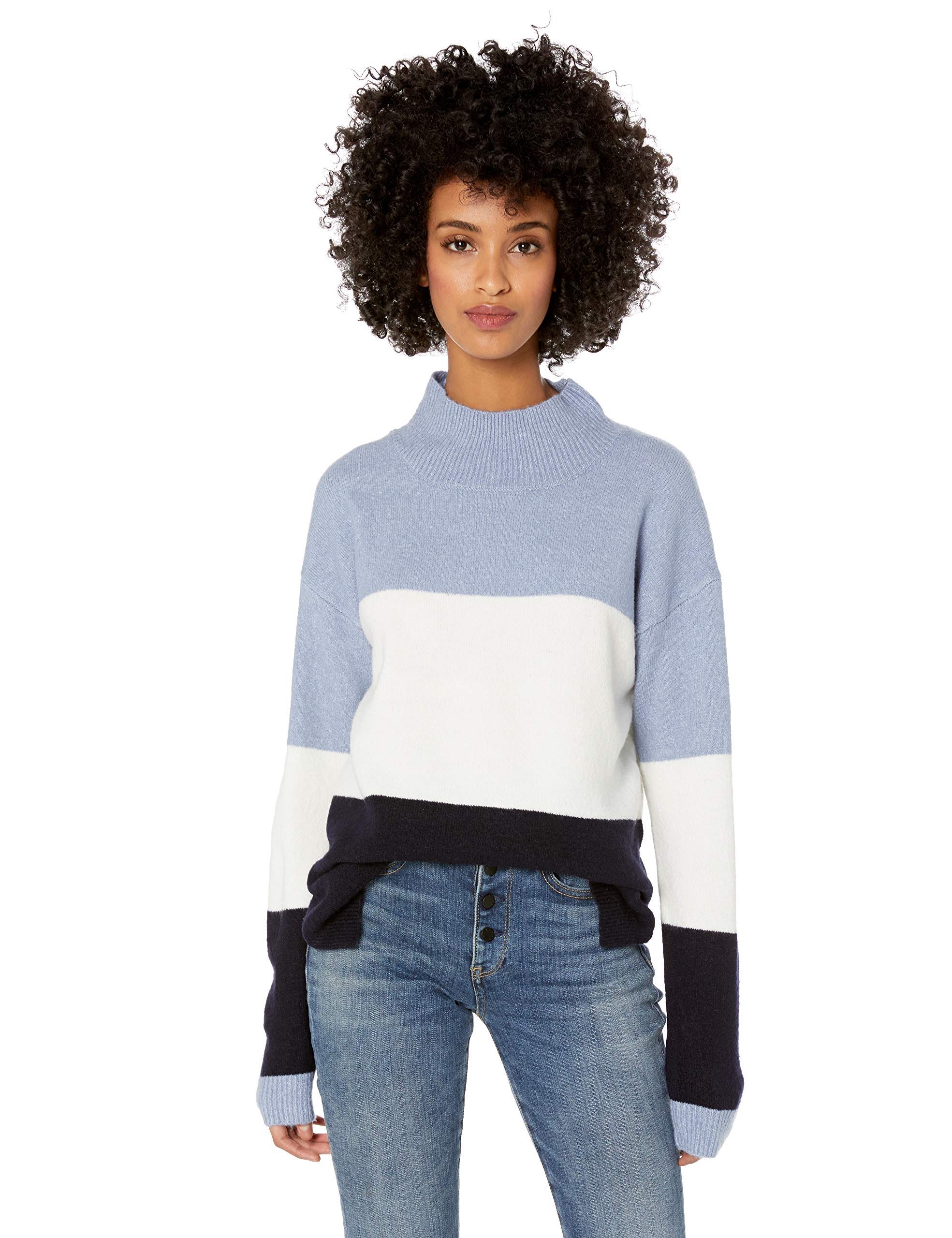 Jason Maxwell + Long Sleeve Mock Neck Pullover Tunic Sweater