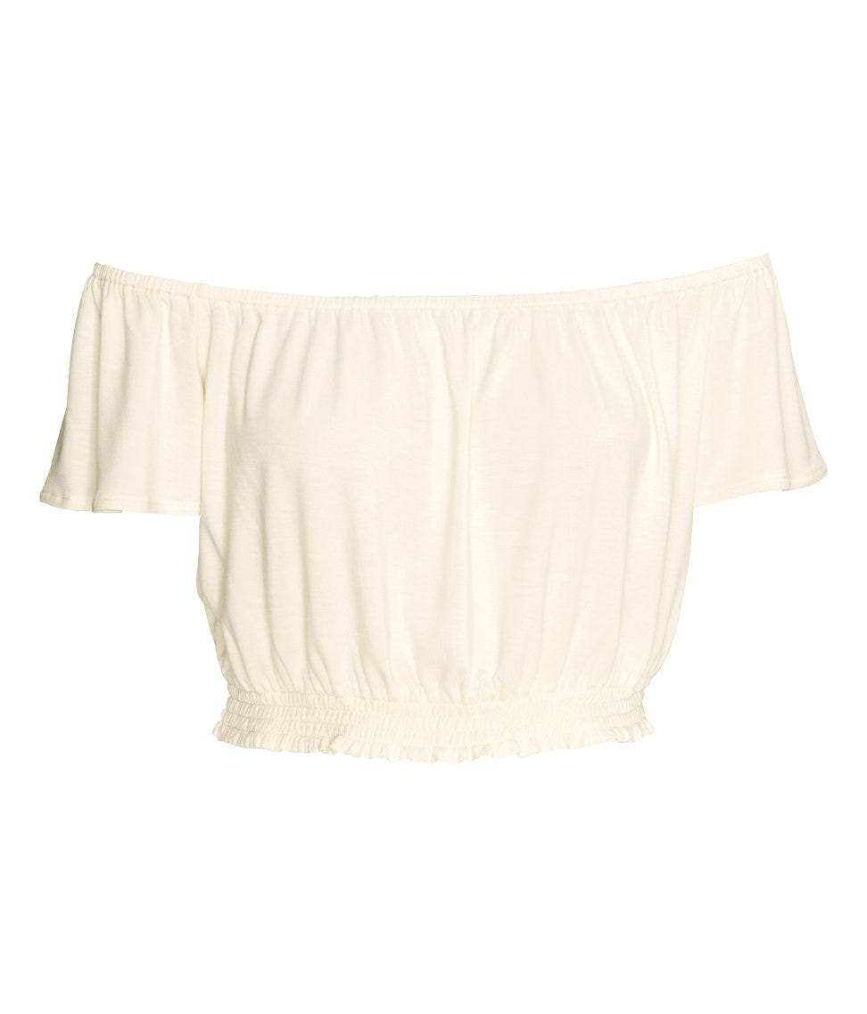H&M + Short Off-The-Shoulder Top